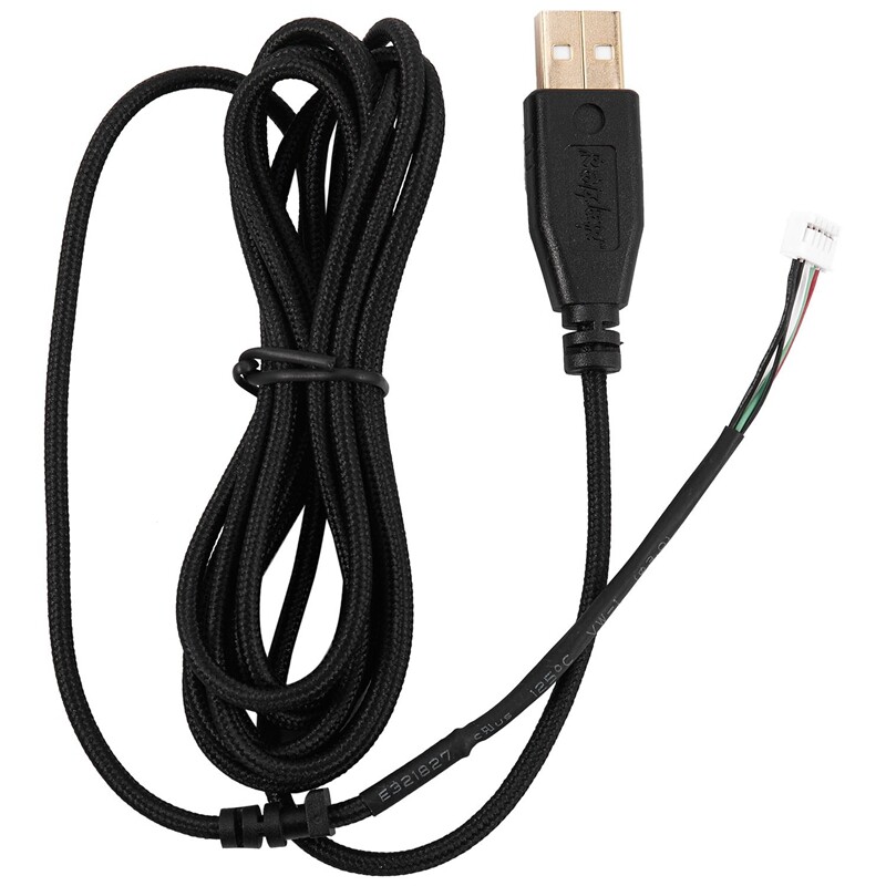Usb Cable Mice Line For Deathadder 2013 . 2.1M 5 Wires 5 Pins Black ...