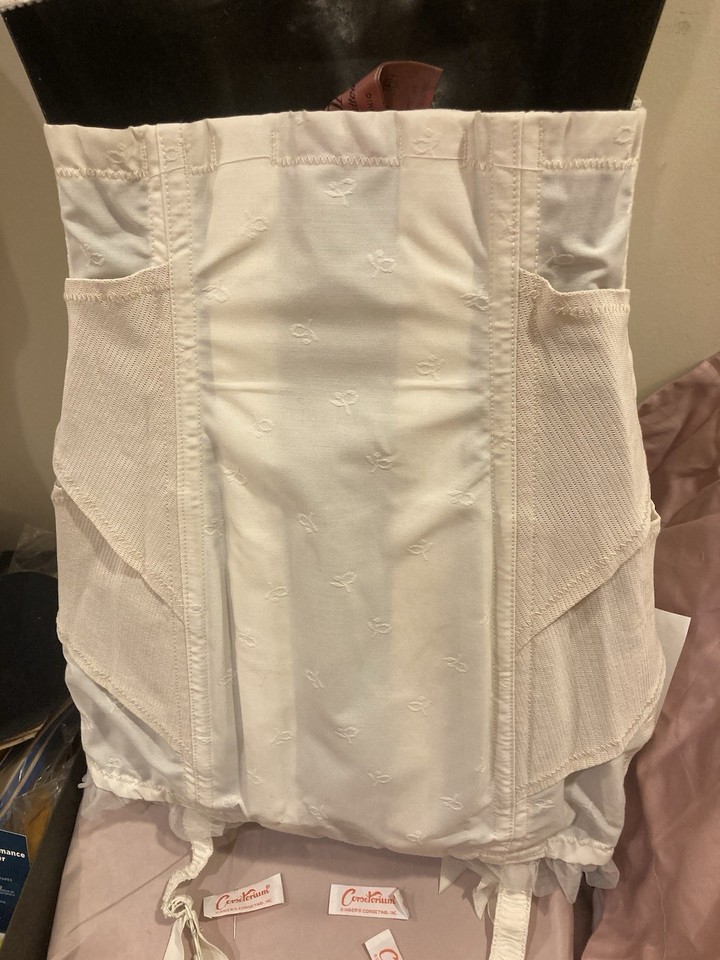 OTC Side Hook Zipper support girdle boned front & back vintage 26 ...