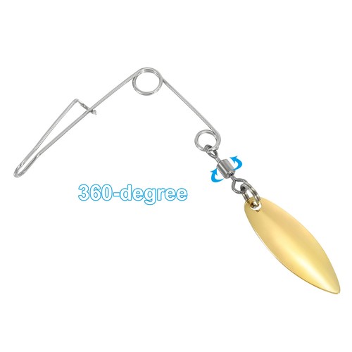 20Pcs Fishing Spinnerbait Wire with Blade, Medium-sized Willow Leaf ...