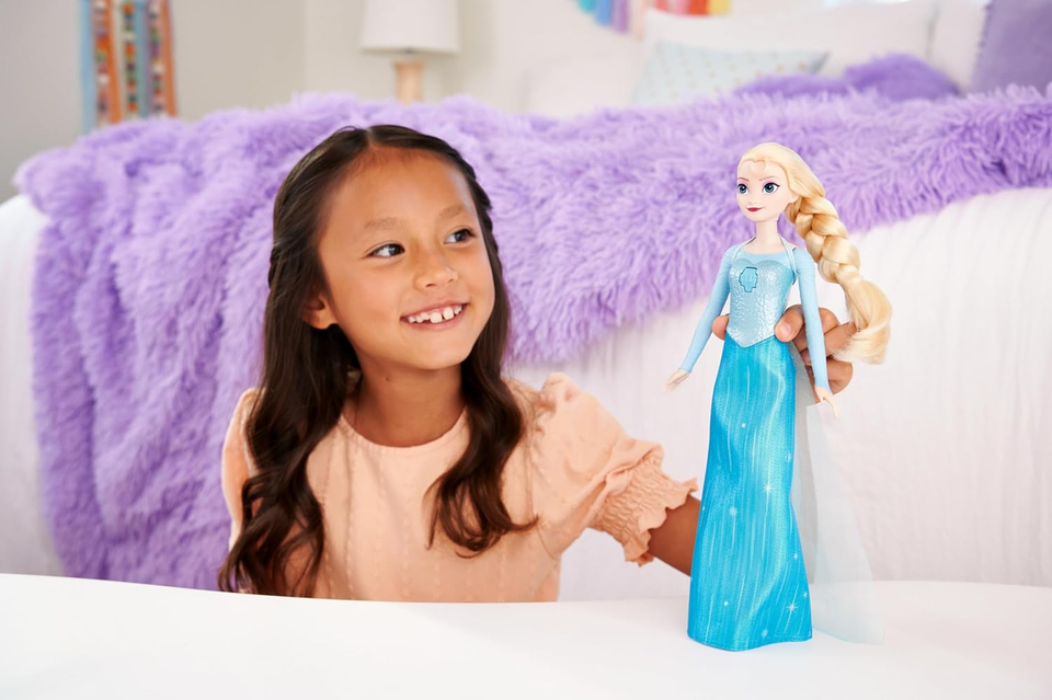 Mattel Disney Frozen Toys, Singing Elsa Doll in Signature Clothing ...