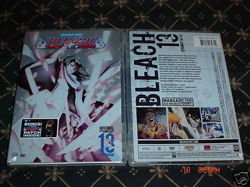 JAPANESE MANGA/ANIME Bleach - Vol. 13 EPISODES 50-53 + EXC PATCH UNCUT ...