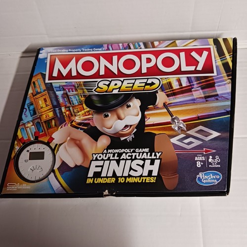 Monopoly Speed Edition Board Game - Play In inder 10 Minutes! * TiMe Is ...