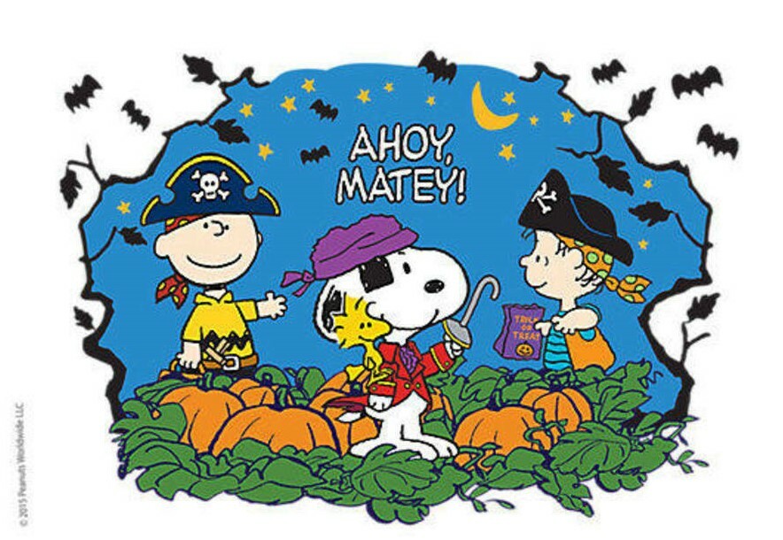 Peanuts Gang Snoopy Pirate Ahoy Matey Tervis 16Oz Tumbler Halloween NEW ...