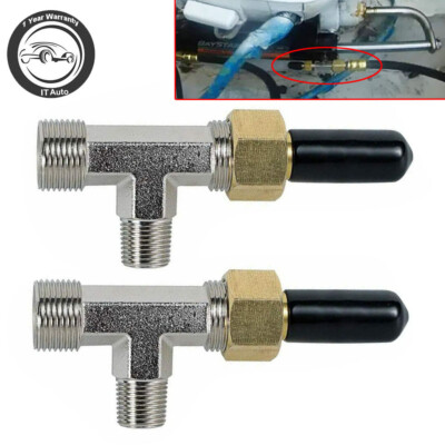 HF4202 Hydraulic Steering Cylinder Bleeder Tee Kit for SeaStar Baystar ...