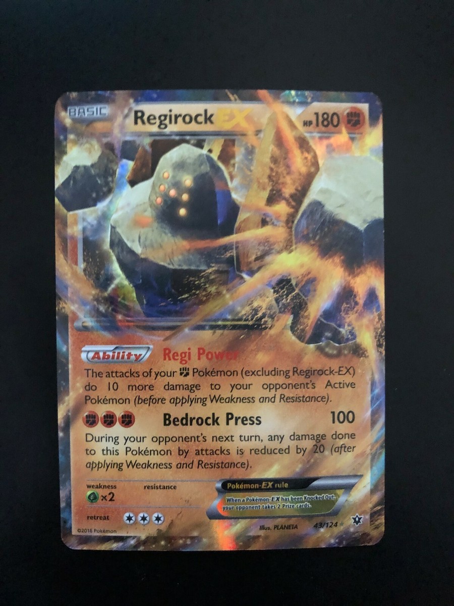 Pokemon Regirock Ex Mavin | Regirock EX 43/124 Fates Collide Ultra