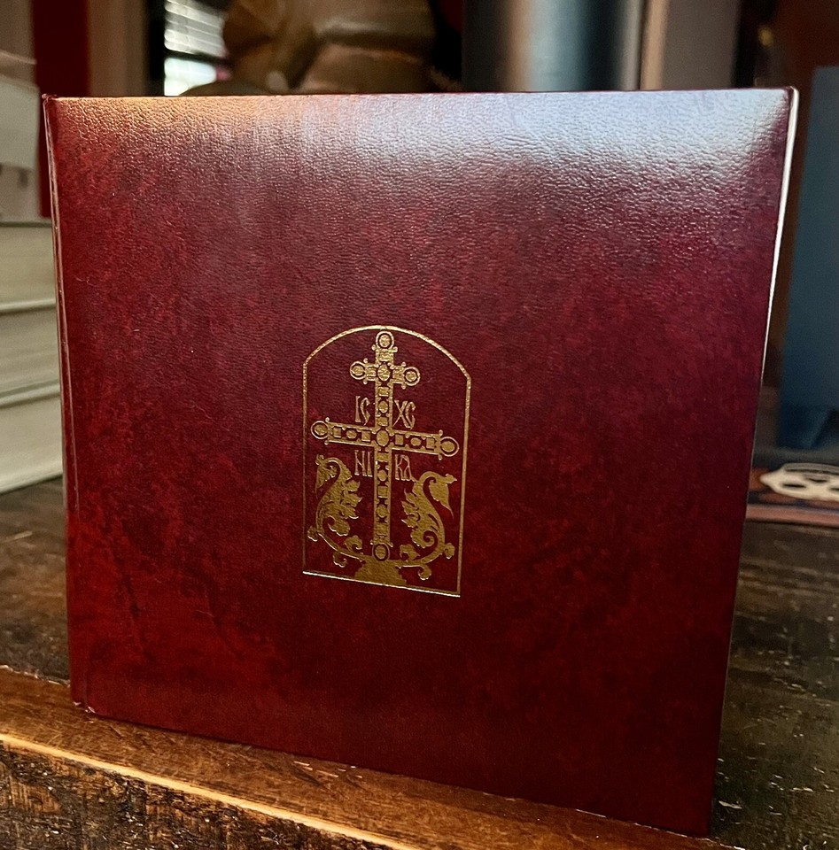 Greek Orthodox Icon Diptych in Embossed Vinyl Folder | eBay