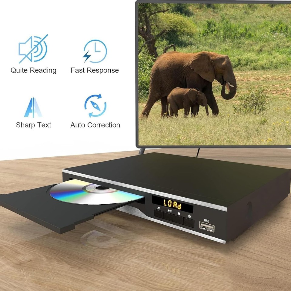 DVD Player, Region Free DVD Players for Cd/Dvd'S, Compact DVD Player ...