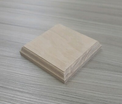 85mm x 85mm wooden model base oak pattress display plinth cap custom ...