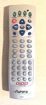 IRC-8 REMOTE CONTROL FOR AURORA MULTIMEDIA DIDO HIGH RES - Missing Back ...