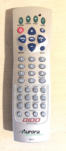IRC-8 REMOTE CONTROL FOR AURORA MULTIMEDIA DIDO HIGH RES - Missing Back | eBay