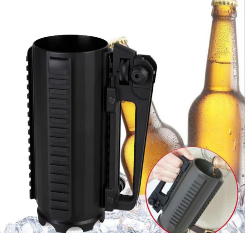 Black Tactical Battle Mug Detachable Carry Military Rail Mug Cup ...