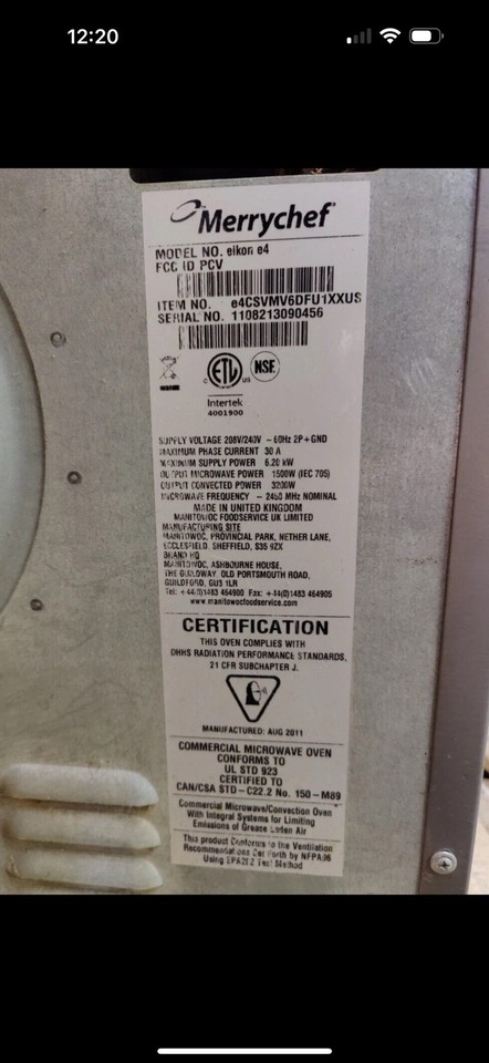 Merry Chef Turbo Convection Oven Subway Style Countertop Restaurant ...