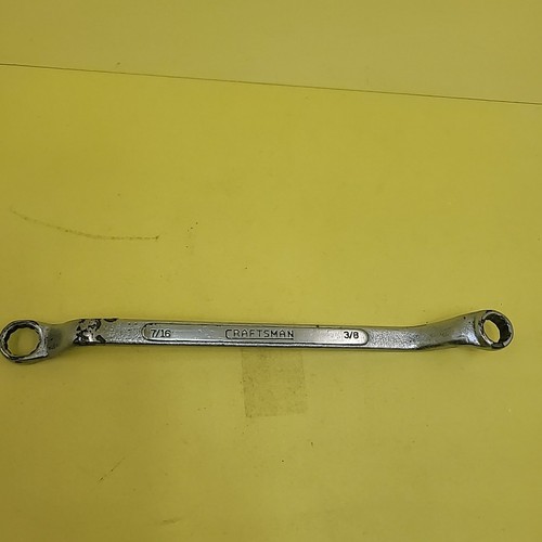 Craftsman CI 3/8" X 7/16" 12 Pt Deep Offset Box Wrench Vanadium ...