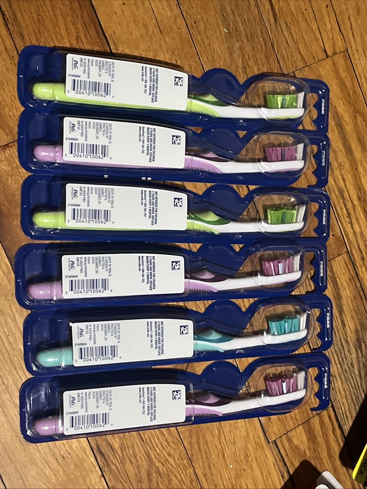 Oral-B Advance Whitening Clean Medium Toothbrush, Assorted Colors 6 CT ...