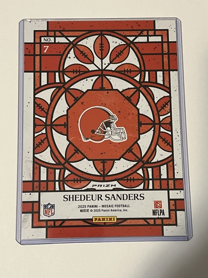 2025 Panini Mosaic Sheduer Sanders Rookie JUMBO Stained Glass Card #7 ...