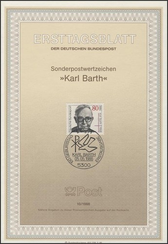 ETB 10/1986 Karl Barth, Theologe | eBay