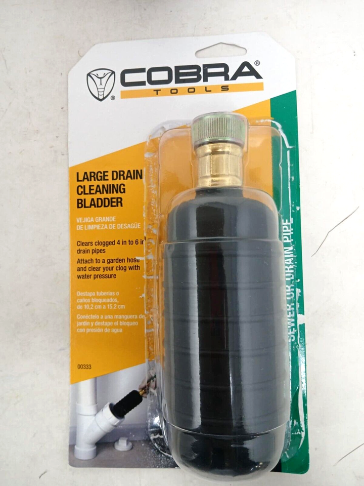 Cobra Tools 333 Large Drain Cleaning Bladder for 4-6" Drain Pipes | eBay