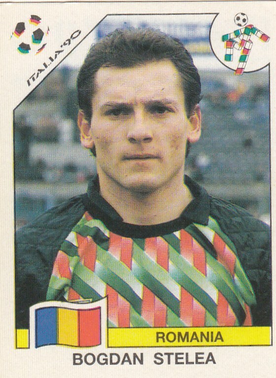 Sticker BOGDAN STELEA Romania FIFA WC 1990 ITALIA 90 Decje novine YUG ...