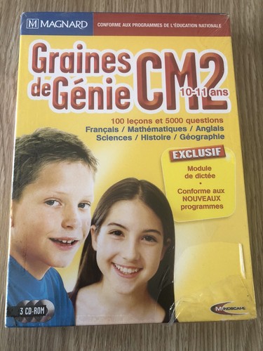 GRAINES DE GÉNIE CM2 FRANÇAIS MATHS ANGLAIS HISTOIRE PC WINDOWS 98 XP ...