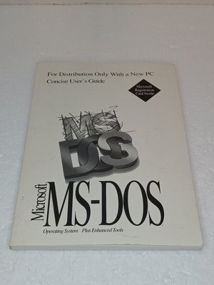 1994 Microsoft Ms-Dos 6.22 Operating System Concise Users Guide Manual ...