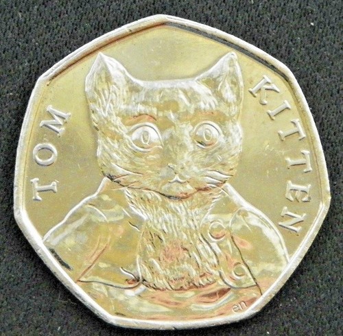 TOM KITTEN BEATRIX POTTER 50p COIN & BOOK THE COMPLETE ADVENTURES OF ...