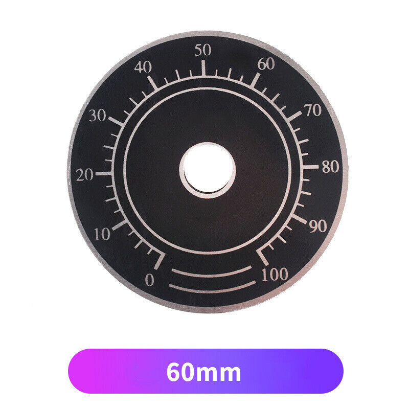 0-100 Numbered Dial Plate Scale for Amplifier Volume Tone Potentiometer ...