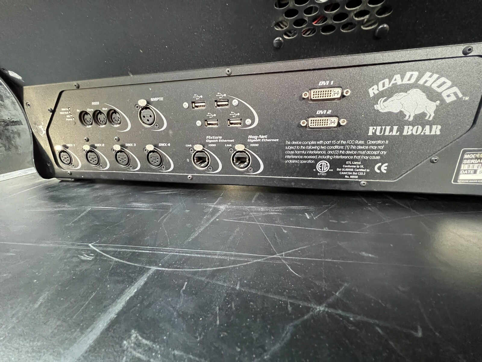 High End Systems Road Hog Full Boar Lighting Console /rolling Case ...
