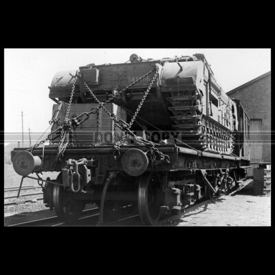 Photo A.027500 CHURCHILL TANK MK IV A22 ON WAGON RAILWAY 1946 | eBay