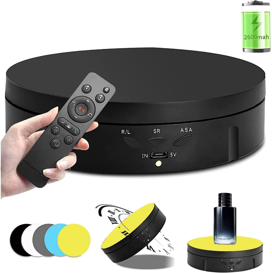360-Degree Rotating Display Stand, 360 Degree Photography Turntable ...
