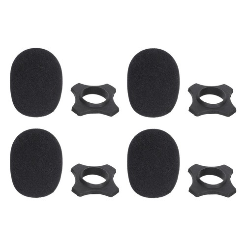 4 Sets Microphone Anti Roll Rings Boom Stand Holder Pop Filter Shield ...