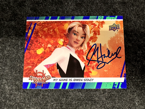 HAILEE STEINFELD SIGNED GWEN STACY #47 2022 SPIDERMAN INTO THE ...