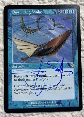 MTG Distorting Wake VG Warping Invasion 52/350 Rare Artist Signed | eBay