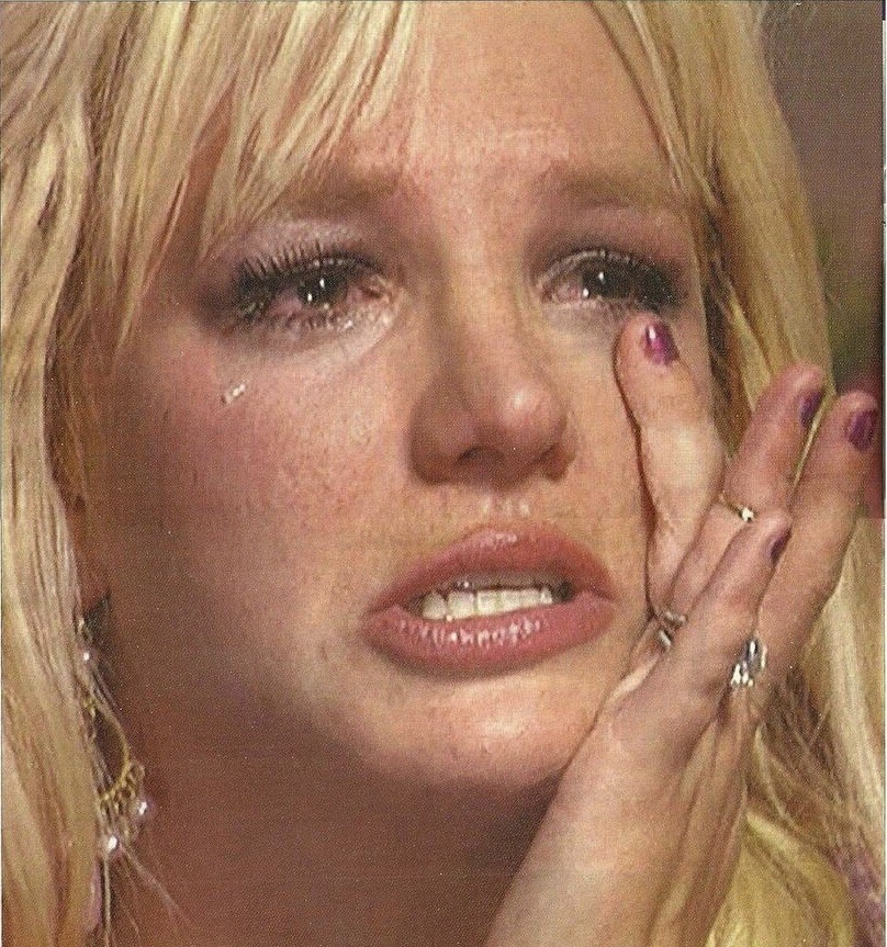 Britney Spears Crying Face