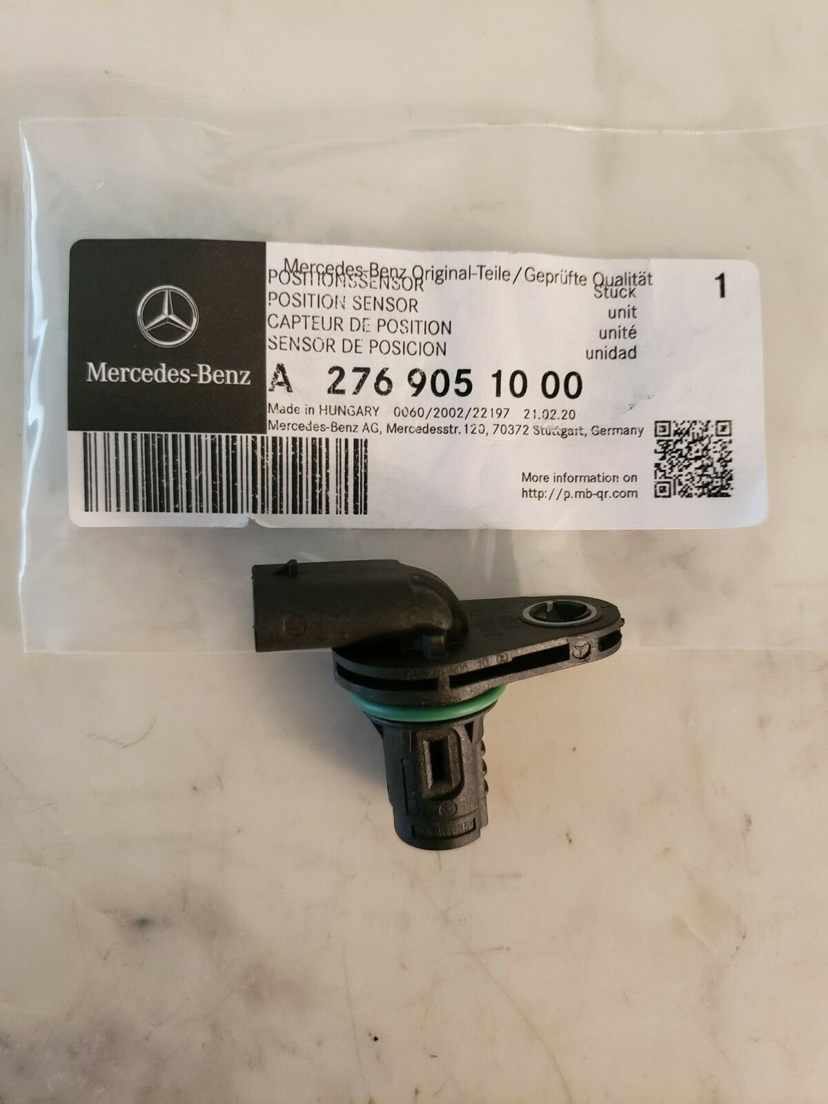 OEM/GENUINE Mercedes-Benz AMG Camshaft Position Sensor A2769051000 ENG ...