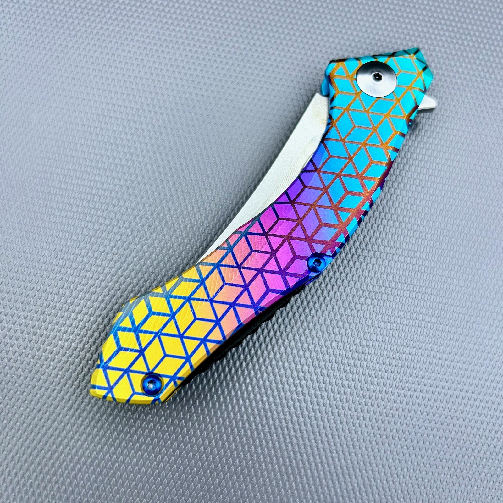 Zero Tolerance ZT 0460Ti Plain Edge Folder ZT0460 20CV Steel w/ Rhombus ...