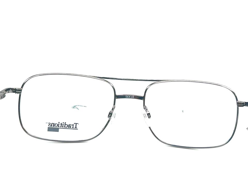 Traditions OW 92 COL 20 Gunmetal Aviator Full Rim Eyeglasses Frames 56 ...