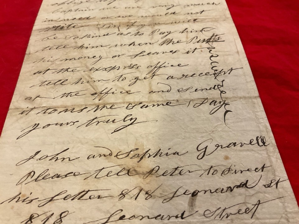 CIVIL WAR 1865 SOLDIERS WIFE LETTER BEGS RELEASE OF HUSBAND FROM ...