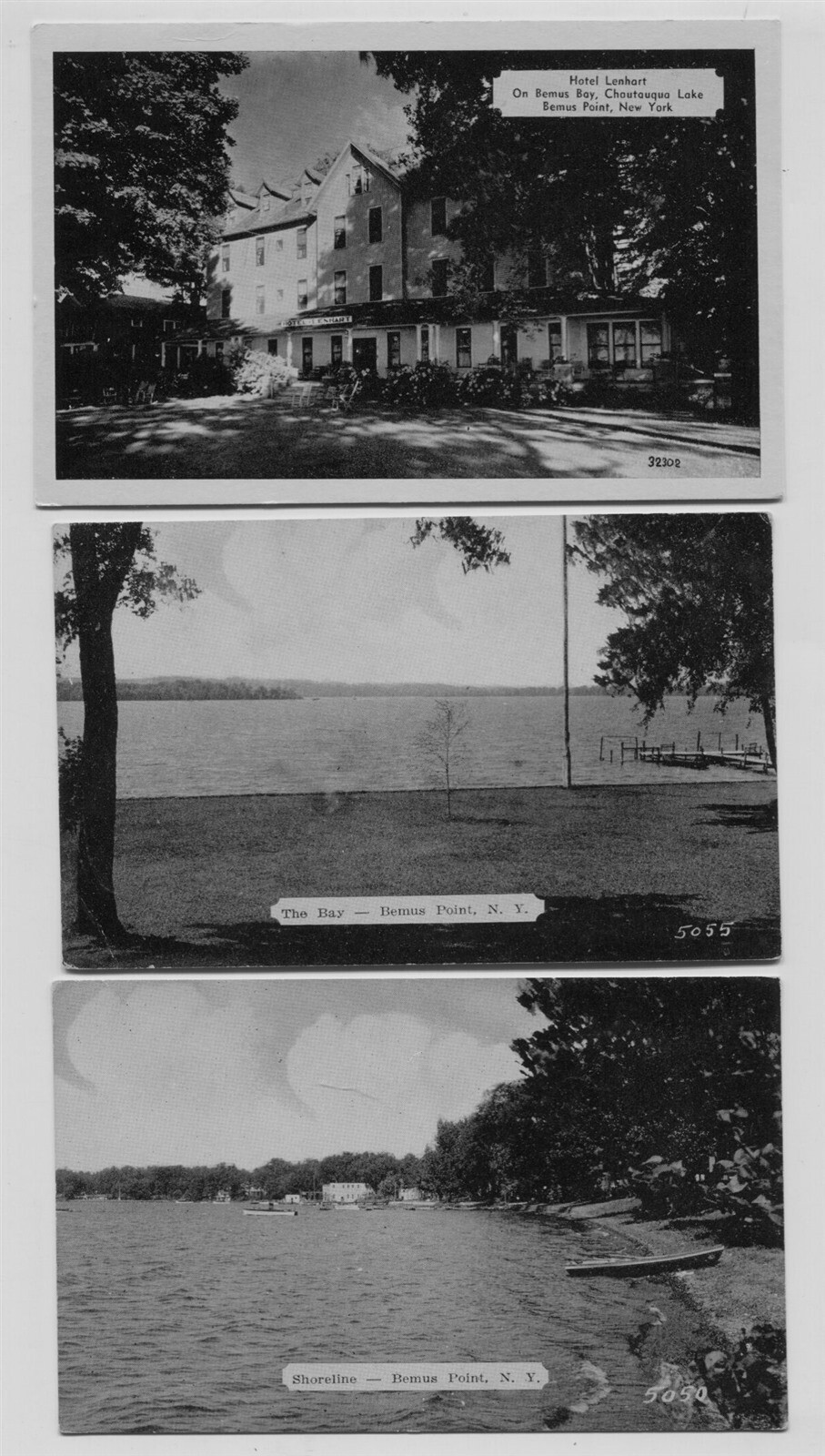 3 Vintage 1930's-40's era Bemus Point New York Postcards | eBay