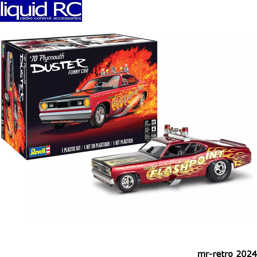 Revell 14528 1/24 70 Plymouth Duster Funny Car Plastic Model Kit ...