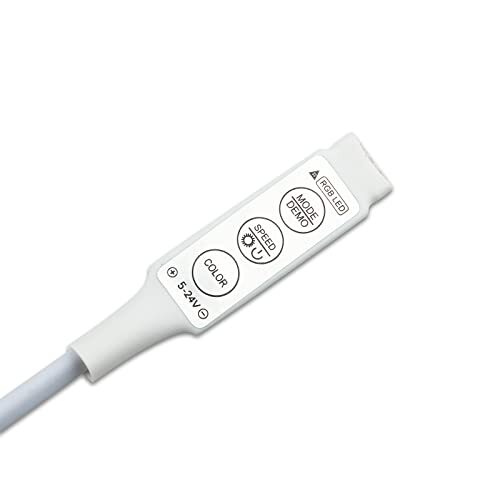 RGBZONE 2Pack Mini RGB LED Controller DC 5-24V 3x2A, 3-Key Button 4 Pin ...