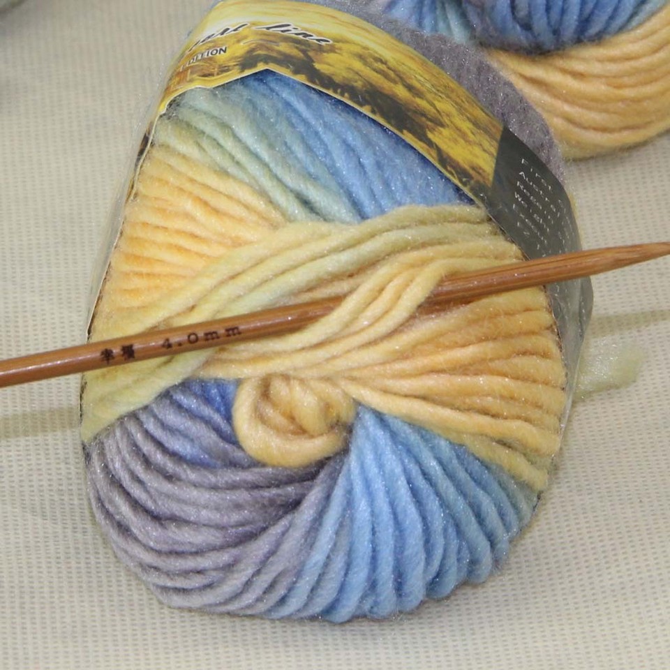 Sale 3 Skeinsx50g NEW Hand Wool Knitting Yarn Chunky Colorful Scarves ...