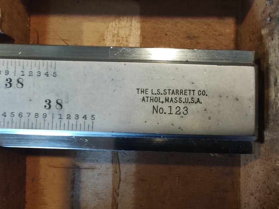 Starrett No 123-36 Master Bar Master Vernier Caliper In Original ...