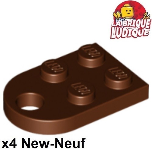 Lego 4X Plate Modified 3X2 Round Hole Brown/Reddish Brown 3176 | eBay