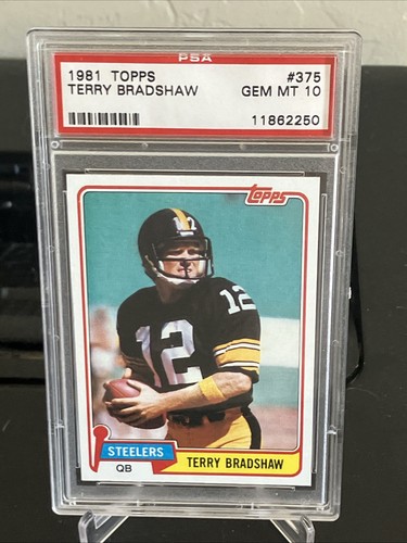 1981 Topps #375 Terry Bradshaw PSA 10 Steelers | eBay
