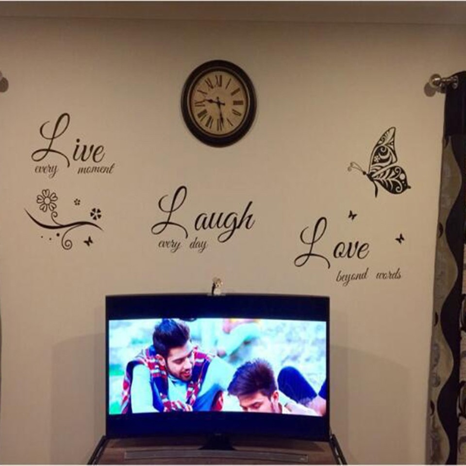 Live Laugh Love Family Home Quote Wall Stickers Art/Room Removable ...