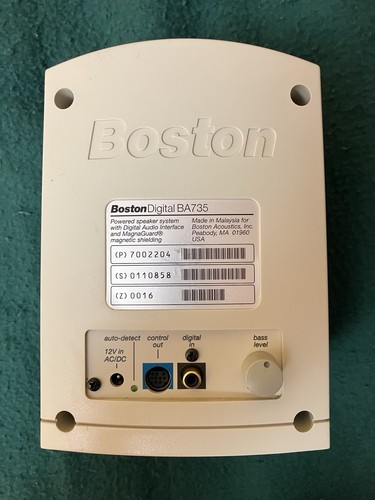 Boston Acoustics Digital BA735 Subwoofer/Amplifier Only, Tested Working ...