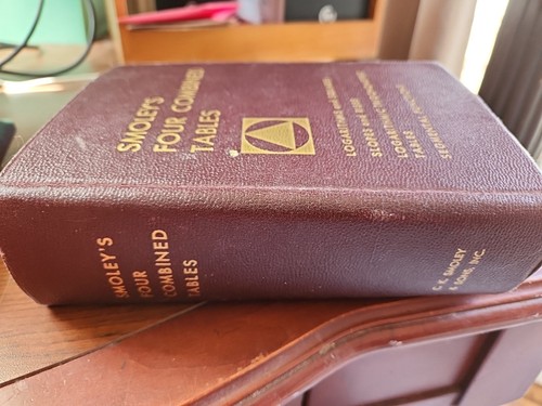 Smoley's Four Combined Tables C. K. Smoley Thumb Indexed Leather Gold ...