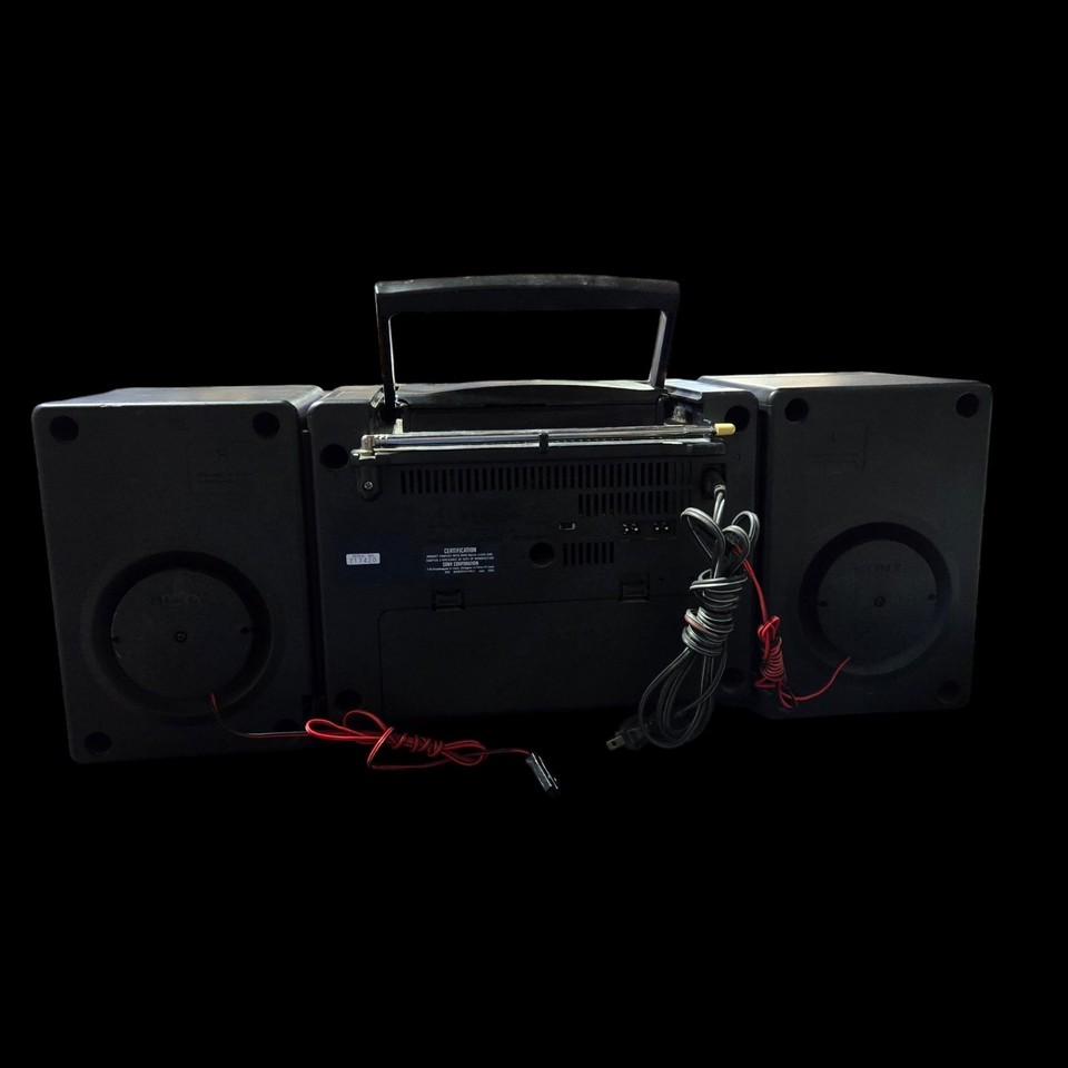 Sony Boombox CD Radio Dual Cassette Tape Recorder Graphic Equalizer CFD ...