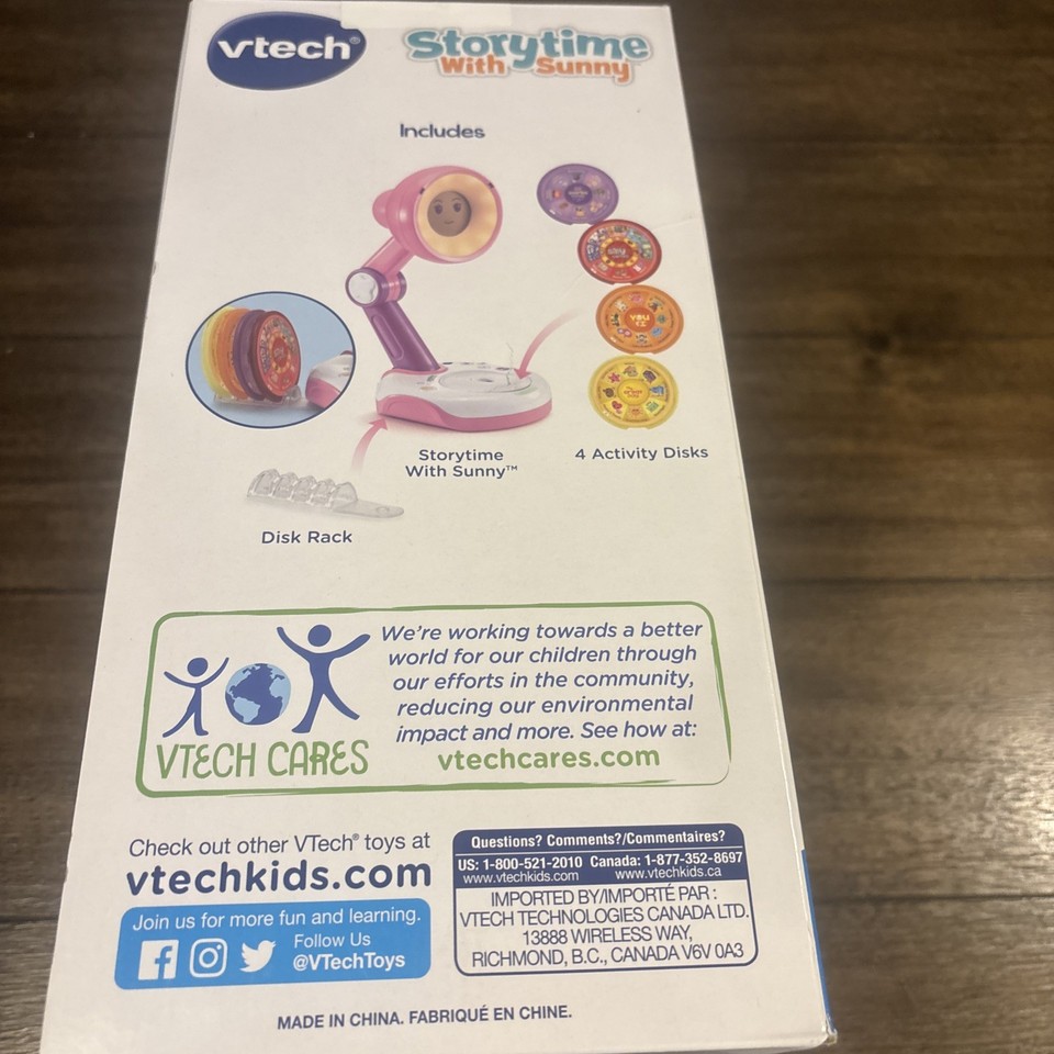 VTech Storytime with Sunny Interactive Learning Toy Pink New Open Box ...