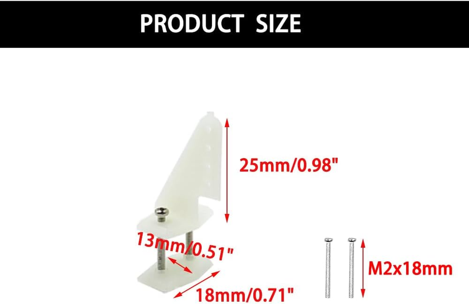 20PCS Plastic Control Horn 4 Hole Control Horn with Screws for RC ...